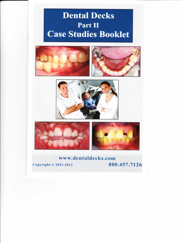 Dental Decks Case Studies Booklet | PDF | Teaching Methods & Materials