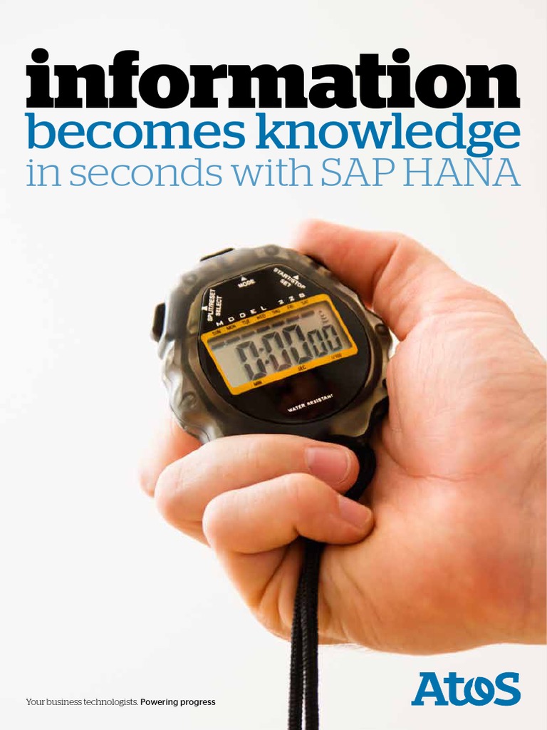 Atos Sap Hana Brochure | PDF | Sap Se | Analytics