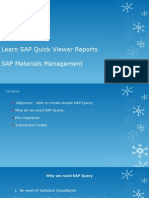 How To Extract Data Using Quick Viewer Query (SQVI) in SAP | PDF | Microsoft Excel | Receipt