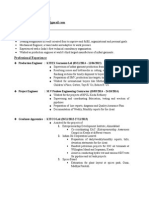 IIM A Resume Format For Freshers | PDF | Mechanical Engineering | Schools