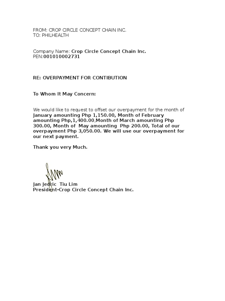 Letter To Offset | PDF | Career & Growth | Finance & Money Management