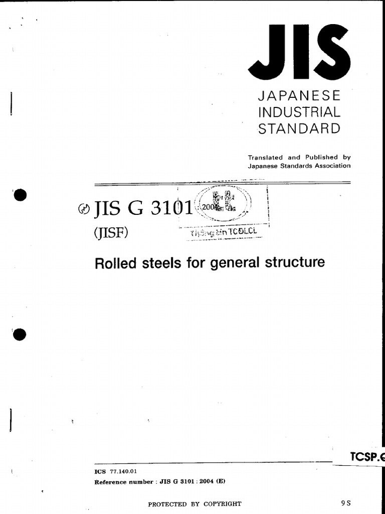 JIS G3101-2004 Thep | PDF