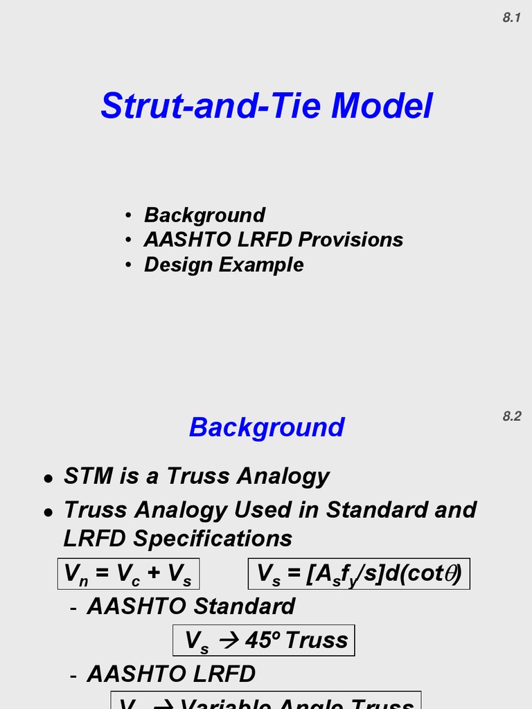 Strut and Tie | PDF | Beam (Structure) | Stress (Mechanics)