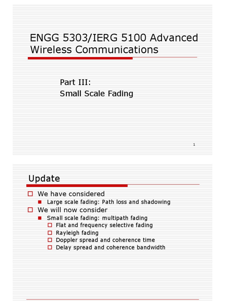 Understanding the Effects of Small Scale Fading on Wireless ...