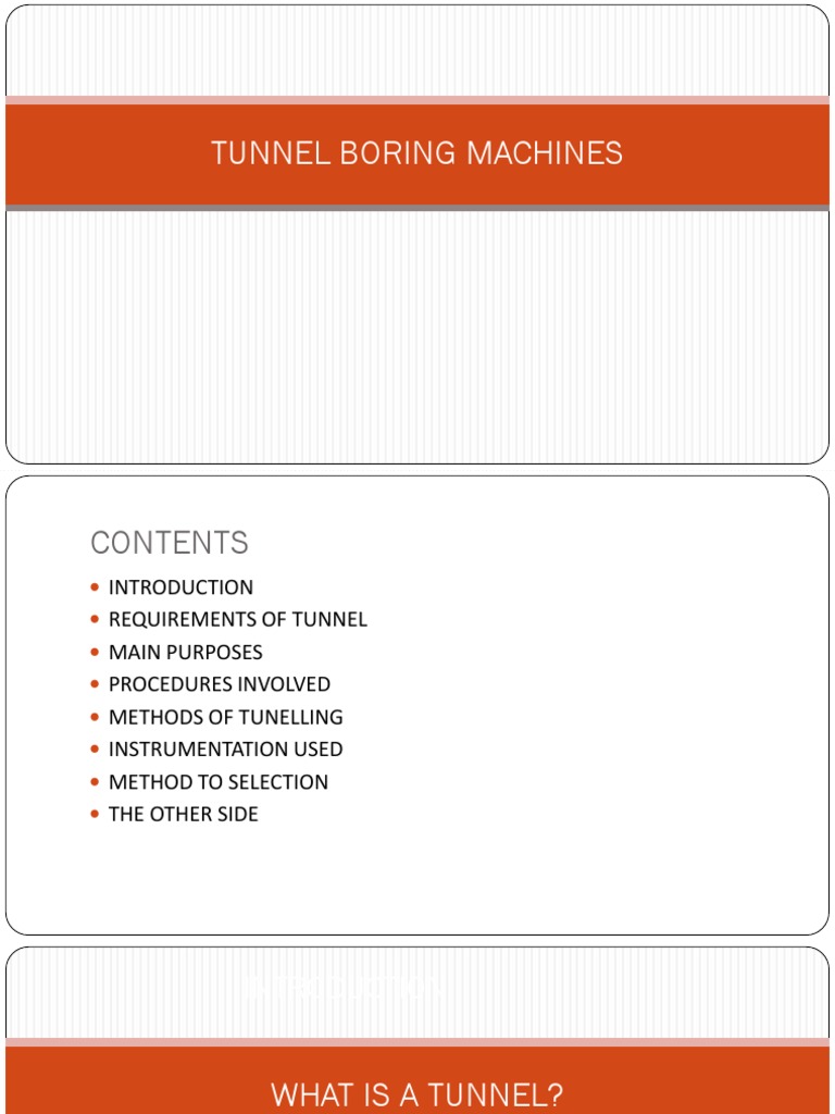 Tunnel Boring Machines | PDF | Tunnel | Industries