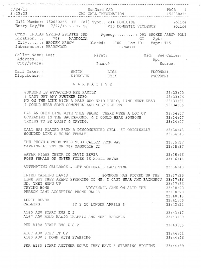 Brothers Murder Family 911 Transcript | PDF