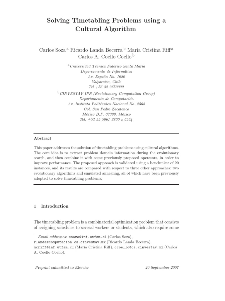 Cultural Searcing Algorithm | PDF | Genetic Algorithm | Computer Science