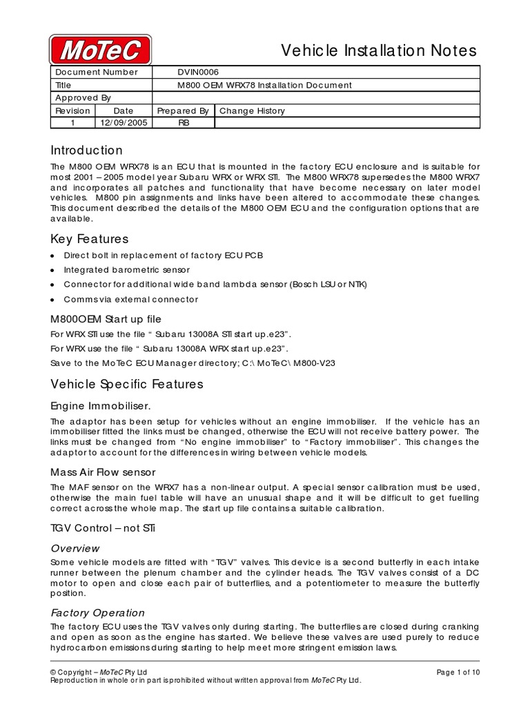 M800 OEM WRX78 Installation Document | PDF | Electrical Connector ...