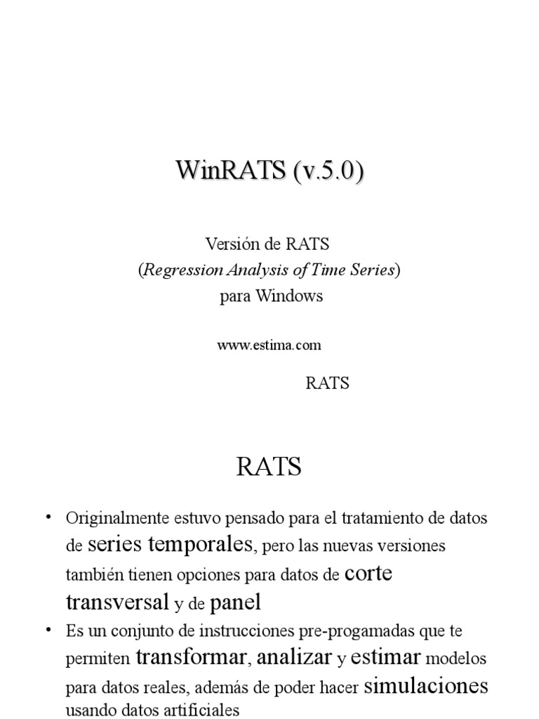 Winrats (V.5.0) | PDF | Archivo de computadora | Software