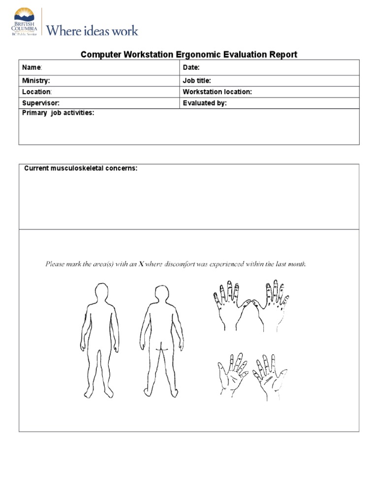 Computer Workstation Ergonomic Report | PDF | Chair | Computing And ...
