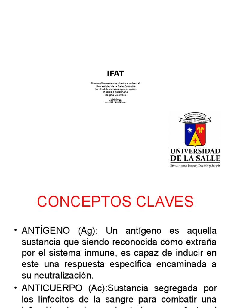 IFI 18diapos | PDF | Inmunofluorescencia | Anticuerpo