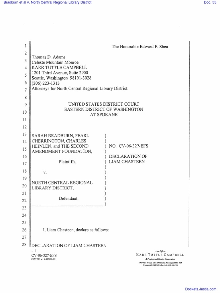 Bradburn Et Al v. North Central Regional Library District - Document No ...