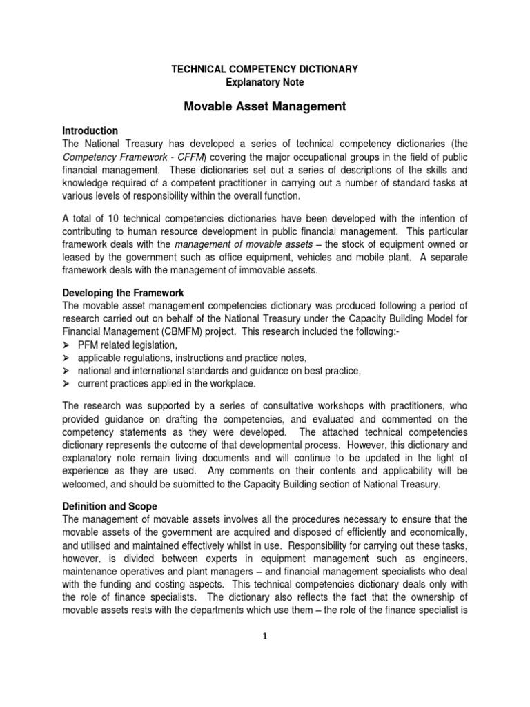 Asset Management | PDF | Competence (Human Resources) | Asset Management