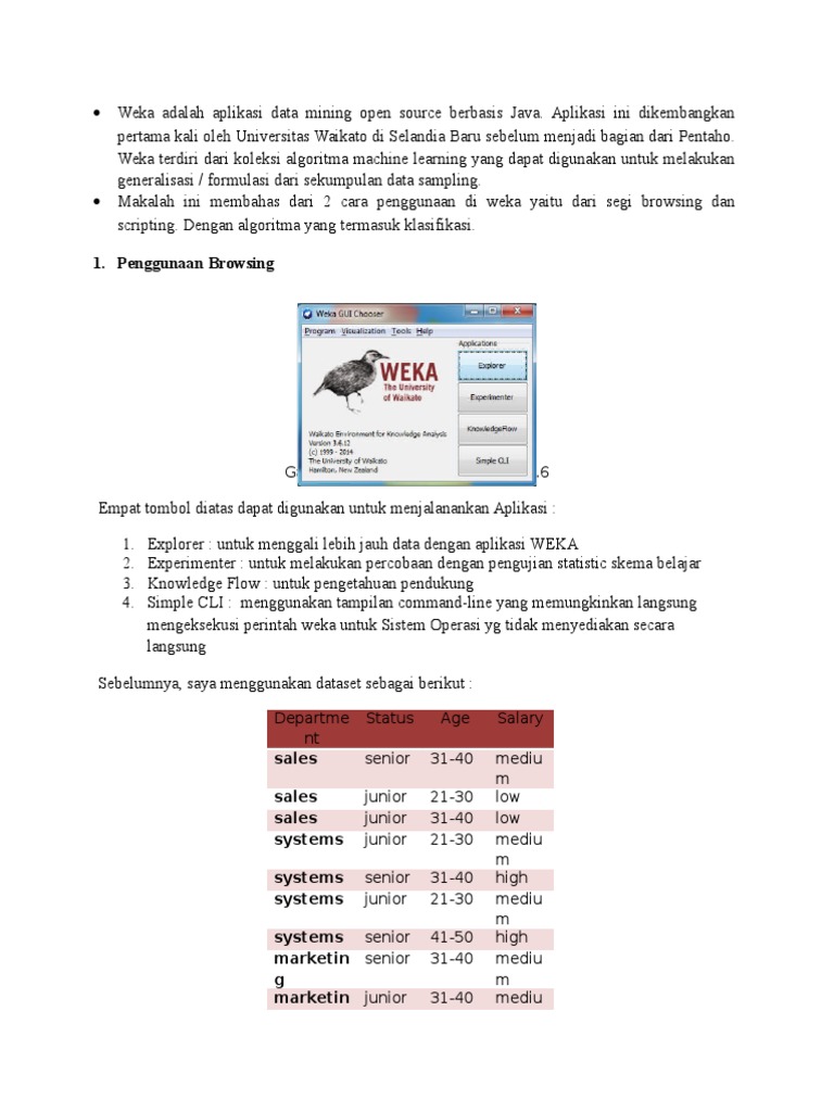 Weka Adalah Aplikasi Data Mining Open Source Berbasis Java | PDF