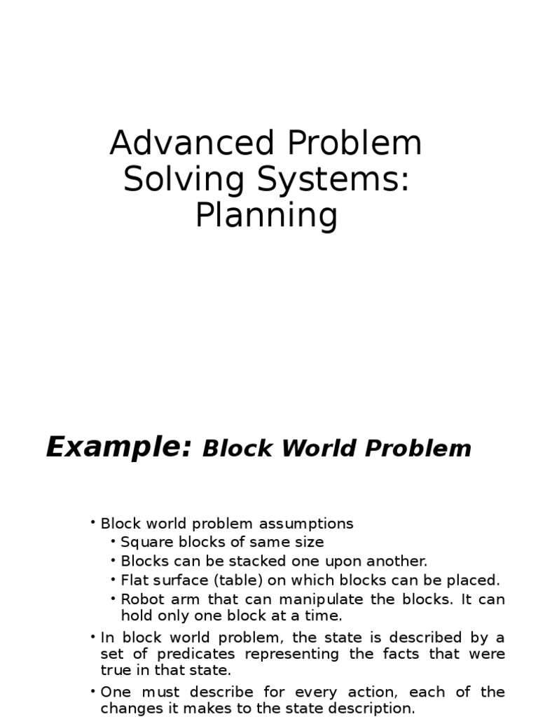 PLANNING | PDF | Axiom | Computer Science