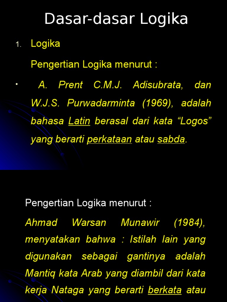 Dasar Dasar Logika 2 | PDF