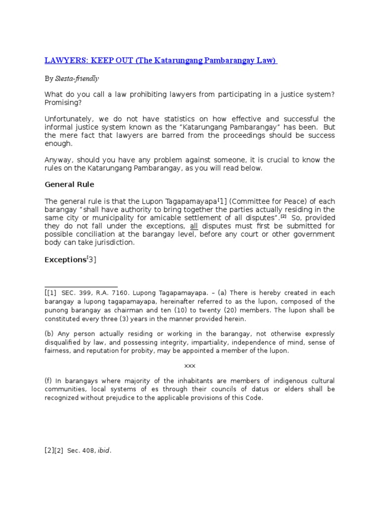 Brgy Conciliation | PDF | Mediation | Complaint