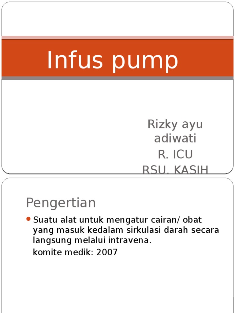 Infus Pump | PDF