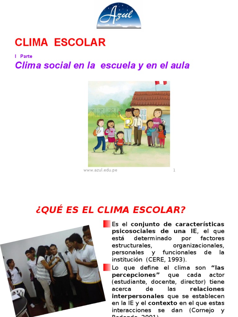 Clima escolar.pptx | Conflicto (proceso) | Comportamiento