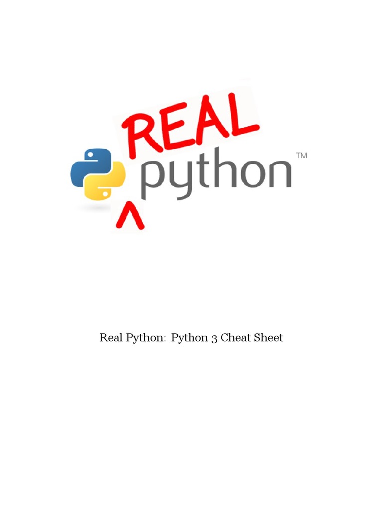 Python 3 Cheat Sheet | PDF | Control Flow | Areas Of Computer Science