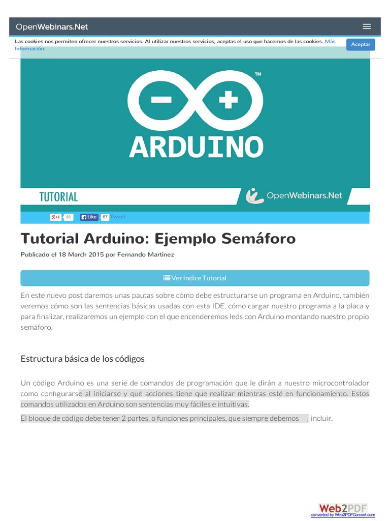 Arduino Semaforo | PDF | Arduino | Microcontrolador