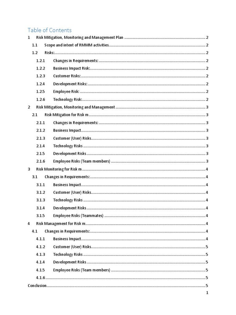 RMMM | PDF | Software Development | Risk Management