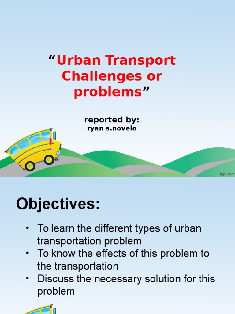 Urban Transportation Problem Novelo | PDF | Transport | Industries