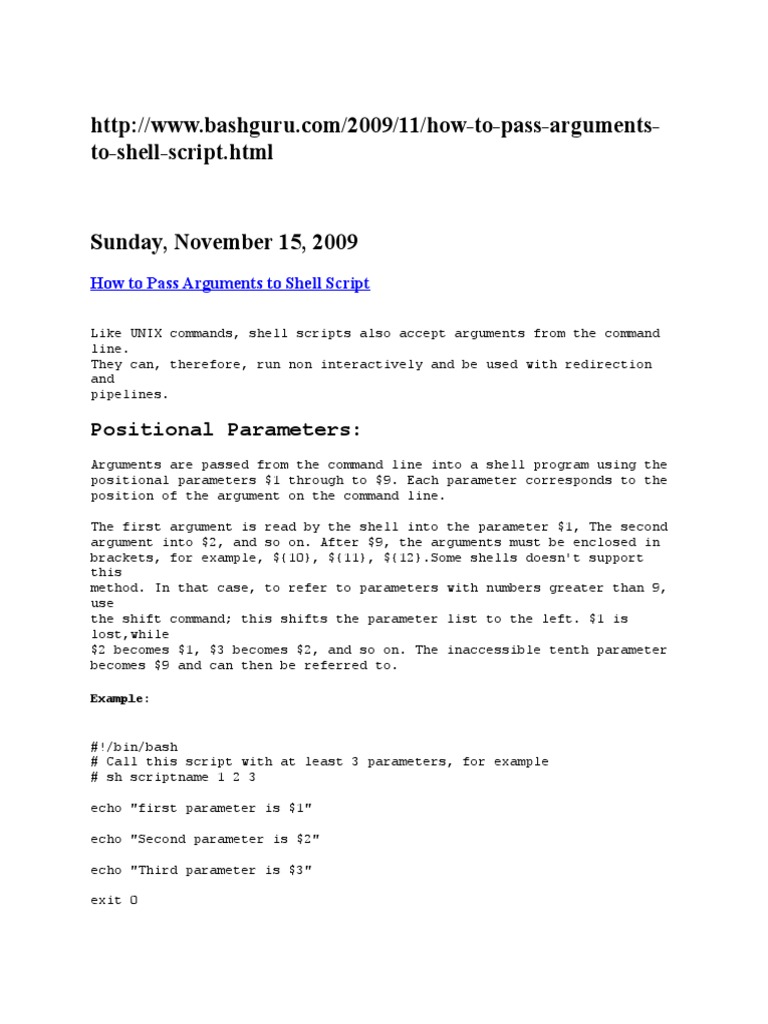 Argument in Script | PDF | Parameter (Computer Programming) | Scripting Language
