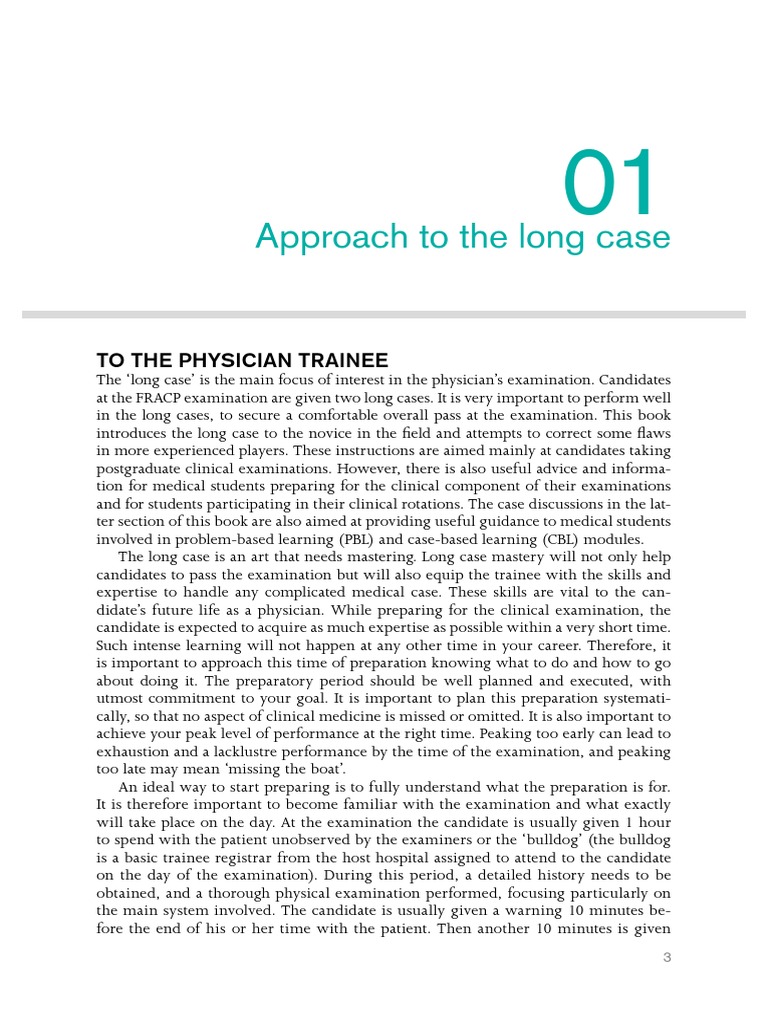 Mastering the Long Case Examination | PDF | Physical Examination ...