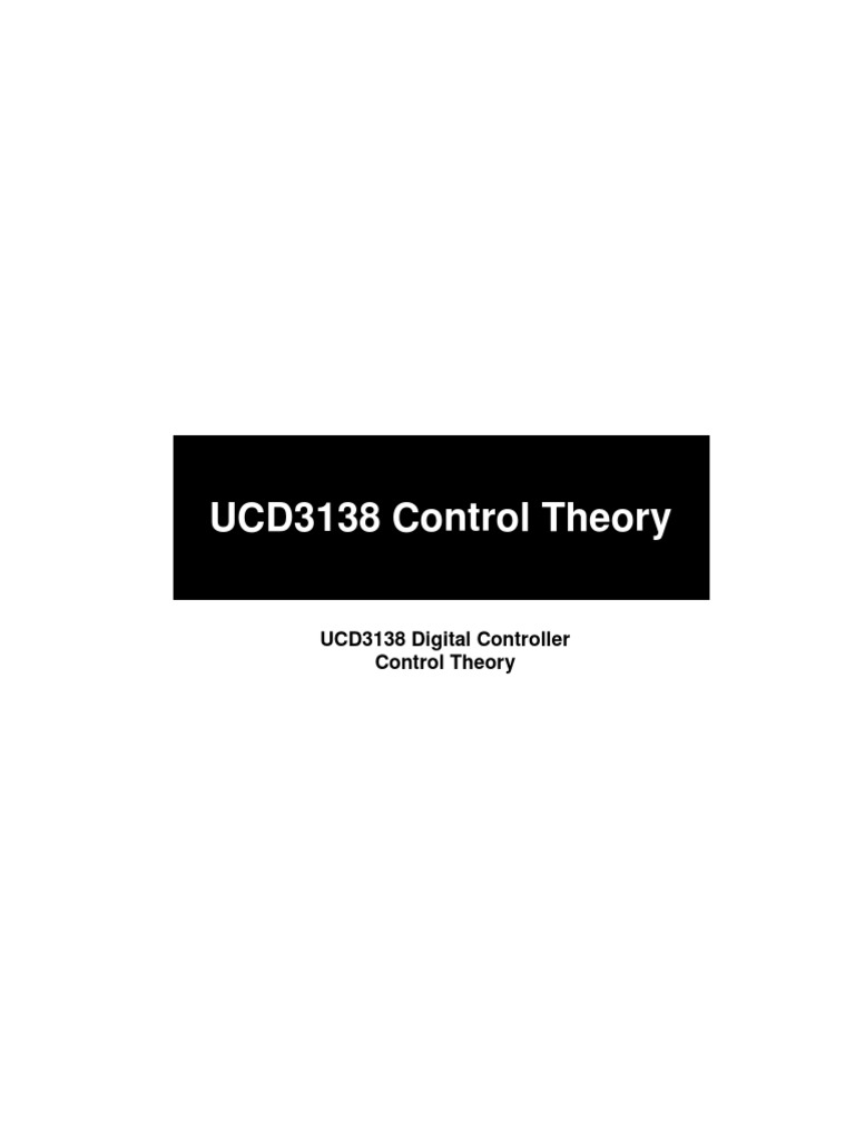 1727.UCD3138 Control Theory | PDF | Control Theory | Amplifier