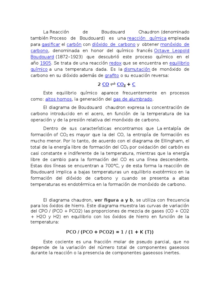 El Diagrama Chaudron | PDF | Química | Química Física