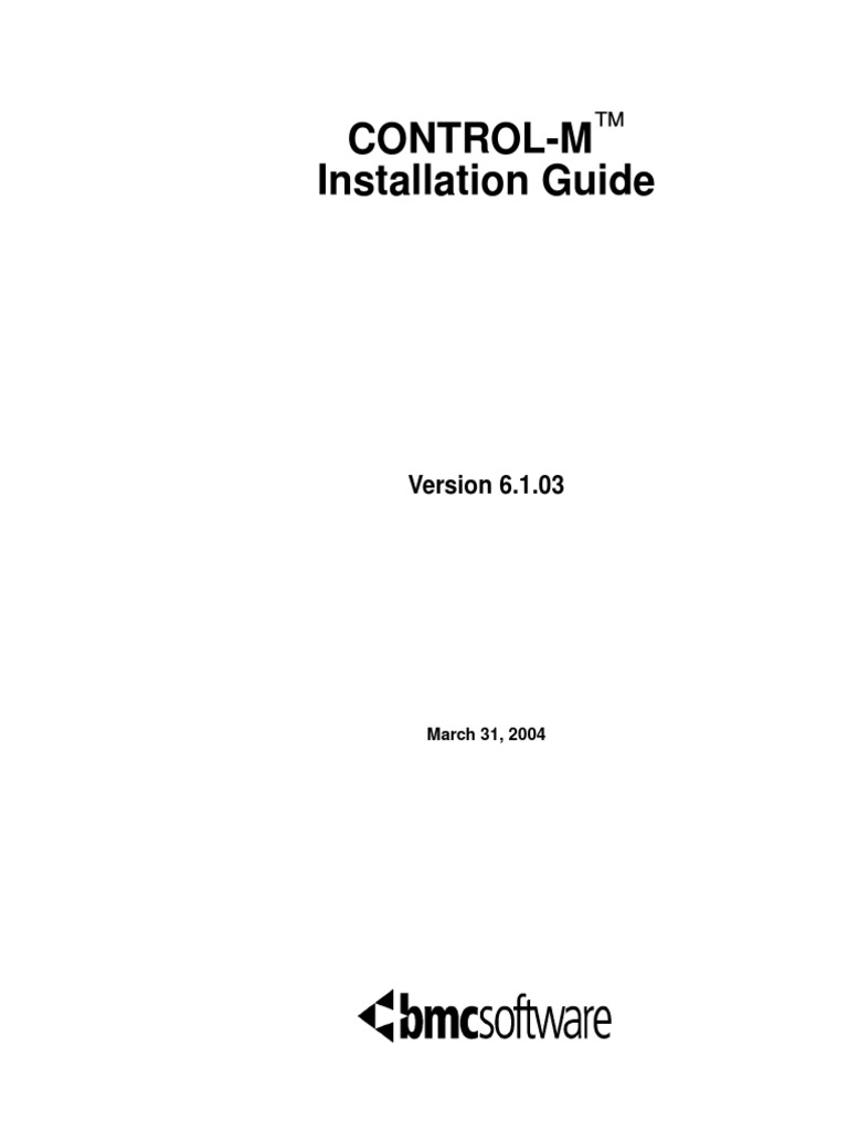 Control-M Installation Guide 6.1.03 PDF | PDF | Microsoft Sql Server ...