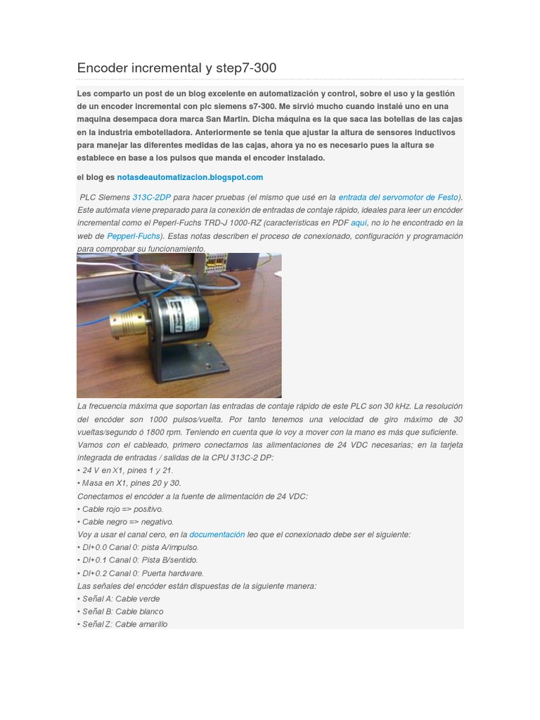 Encoder Incremental y | PDF | Informática | Ingenieria Eléctrica