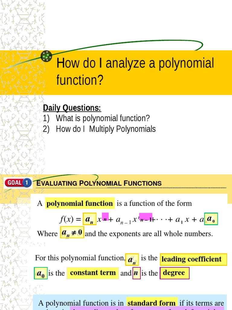 Analyzing Polynomial Functions Guide | PDF | Teaching Methods & Materials