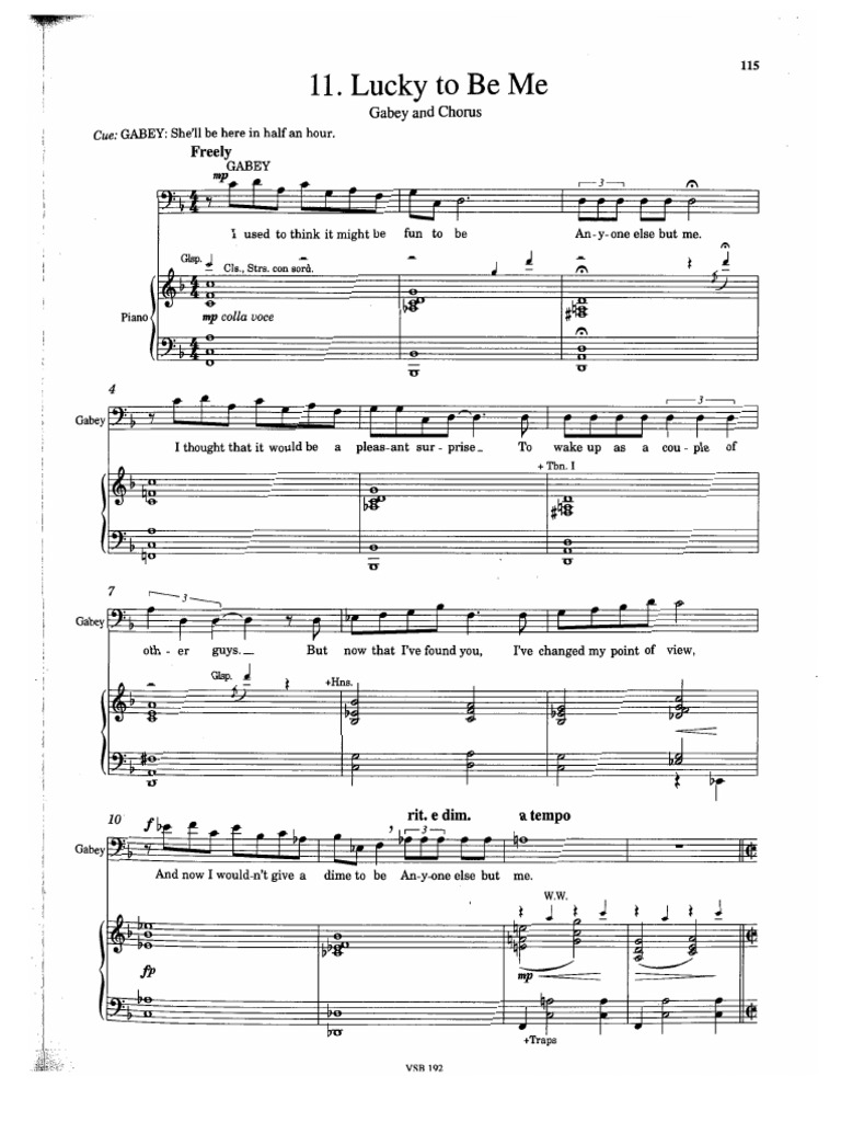 Lucky To Be Me | PDF