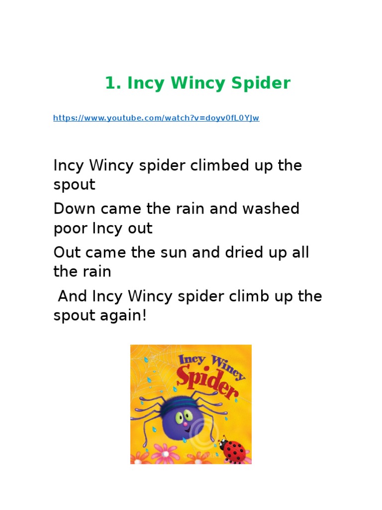 Incy Wincy Spider | PDF | The Planets | Planets