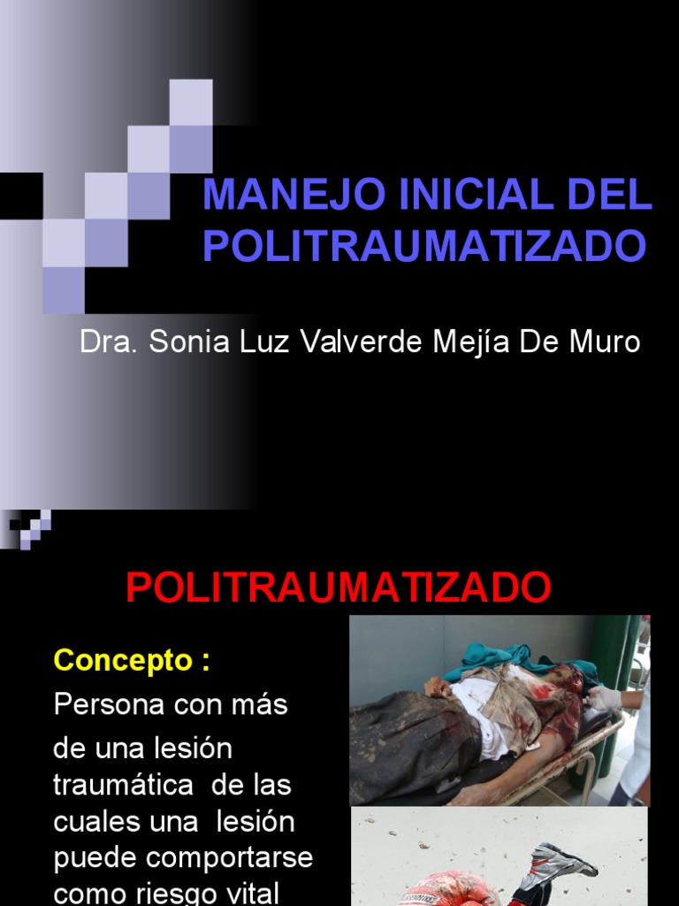 Manejo Del Politraumatizado | Lesión | Medicina