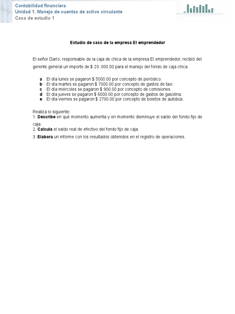 A1. Estudio de Caso 1 U1 | PDF