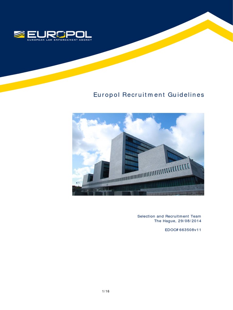 Europol Job Application Guide | PDF | Security Clearance | European Union