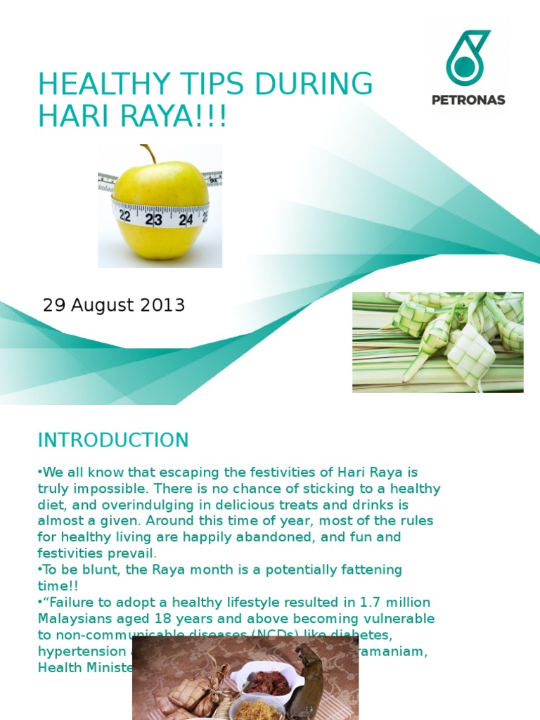 Healthy Tips During Hari Raya | PDF | Nutrition | Diet & Nutrition