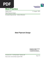 Pipe Rack Design | PDF | Beam (Structure) | Structural Steel