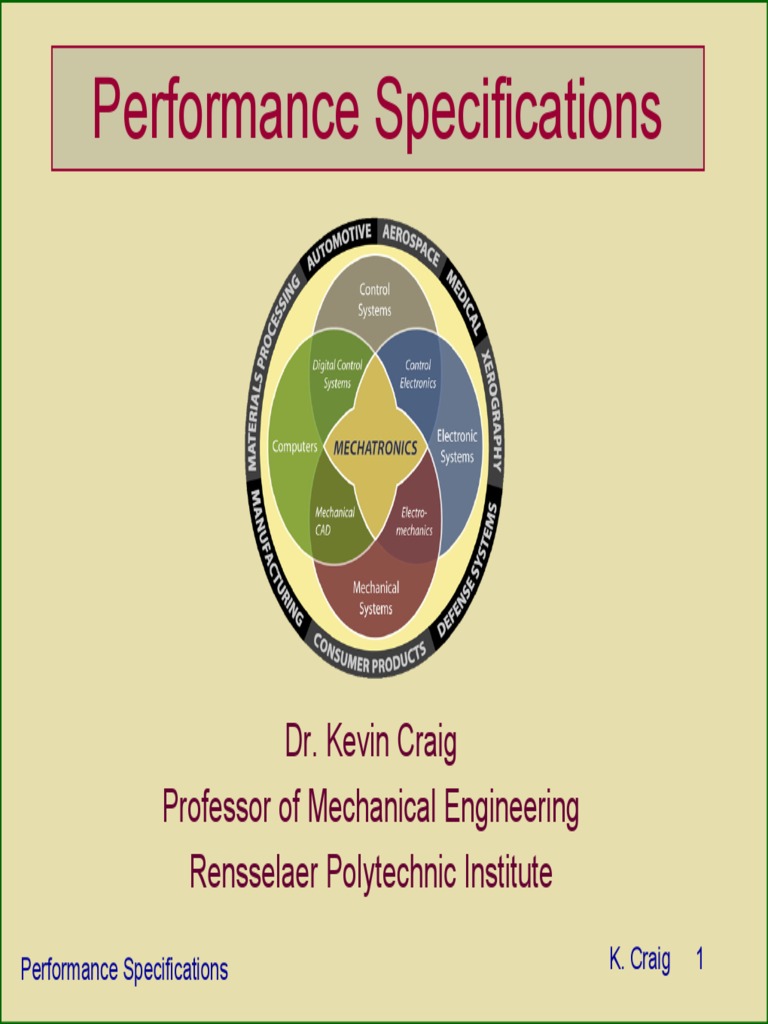 Control System Performance Specifications | PDF | Control Theory ...