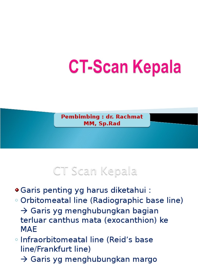 CT Scan Kepala | PDF