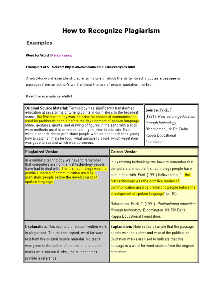 Plagiarism Sample Lessons | PDF | Constructivism (Philosophy Of ...