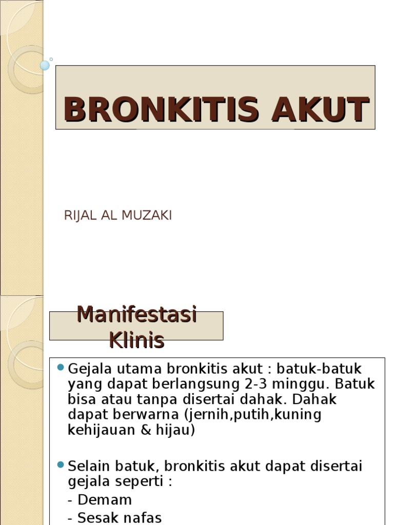 Bronkitis Akut | PDF
