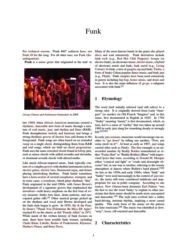 Funk | Download Free PDF | Funk | Music