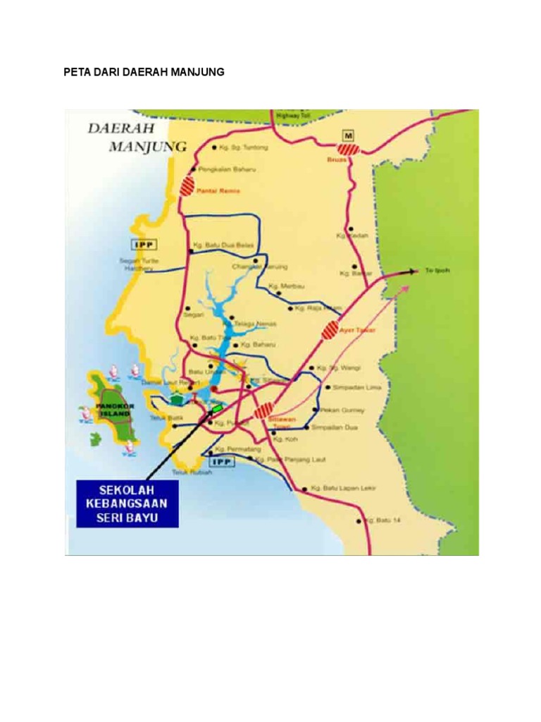 Peta Dari Daerah Manjung | PDF