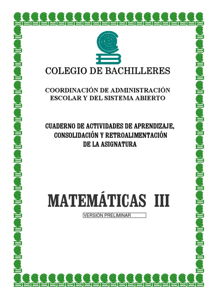 Cuaderno de Actividades Matematicas 3 PDF | PDF