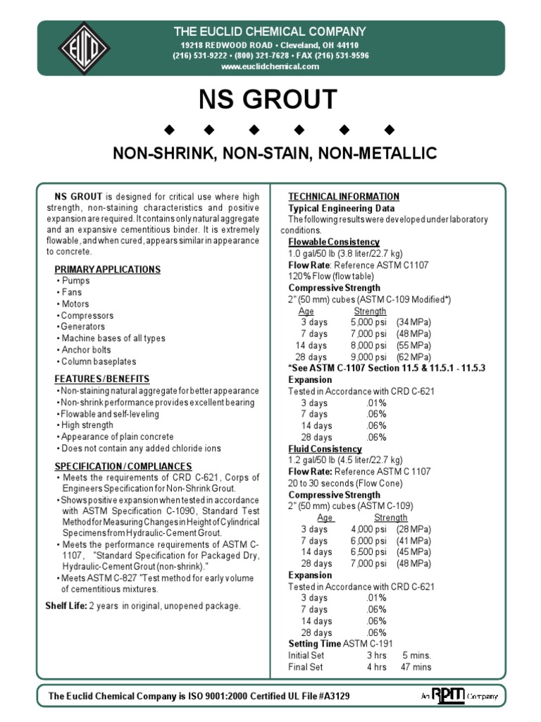 NS Grout | PDF