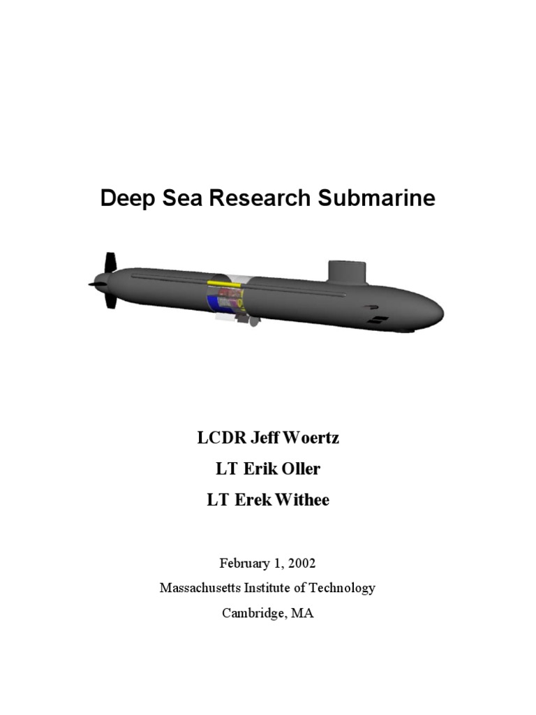 Deep Sea Research Submarine Report PDF | PDF | Submarines | Ships